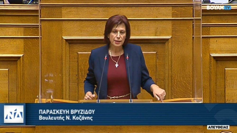 _Π. Βρυζίδου: Ομιλία στην Ολομέλεια της Βουλής των Ελλήνων με θέμα ...